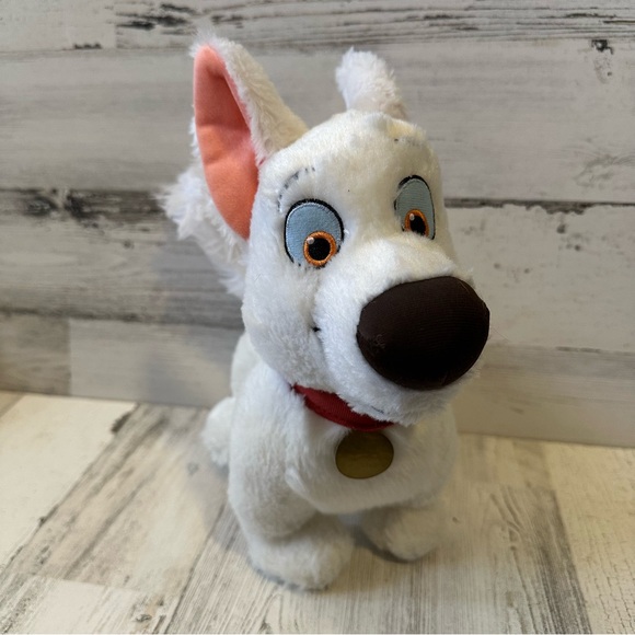 Disney | Toys | Disney Parks Bolt Plush White Puppy Dog Blue Eyes ...